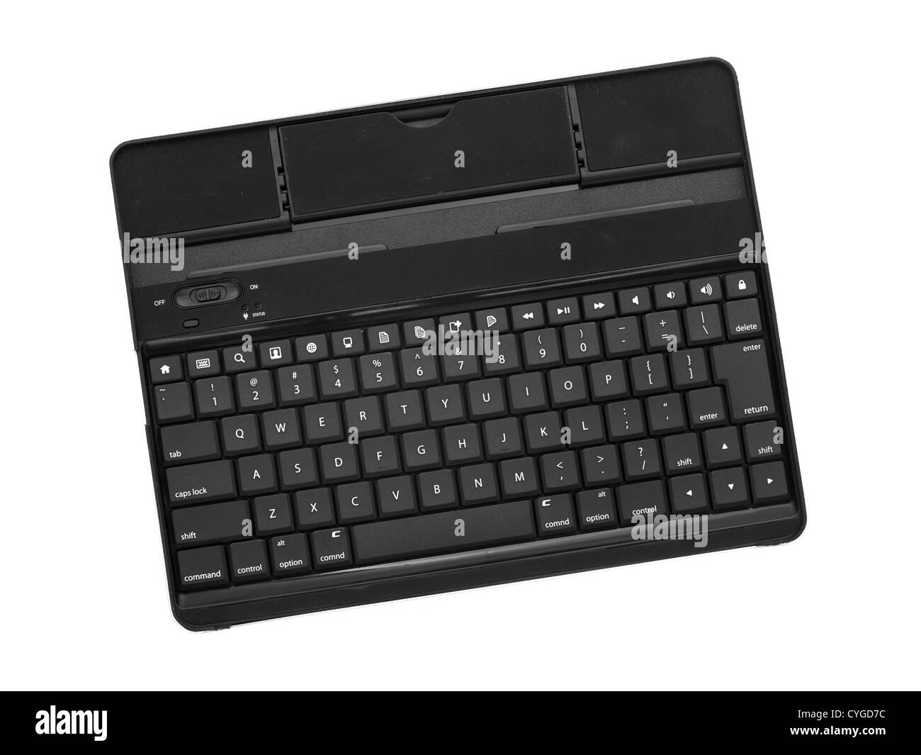 A plastic keyboard against a white background Stock Photo - Alamy