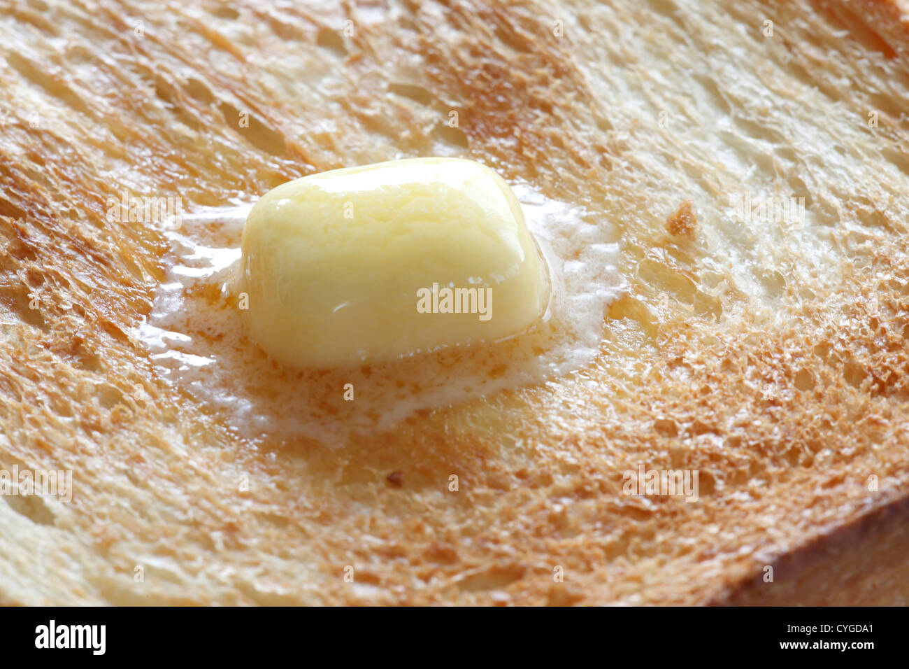 Butter and toast Stock Photo - Alamy