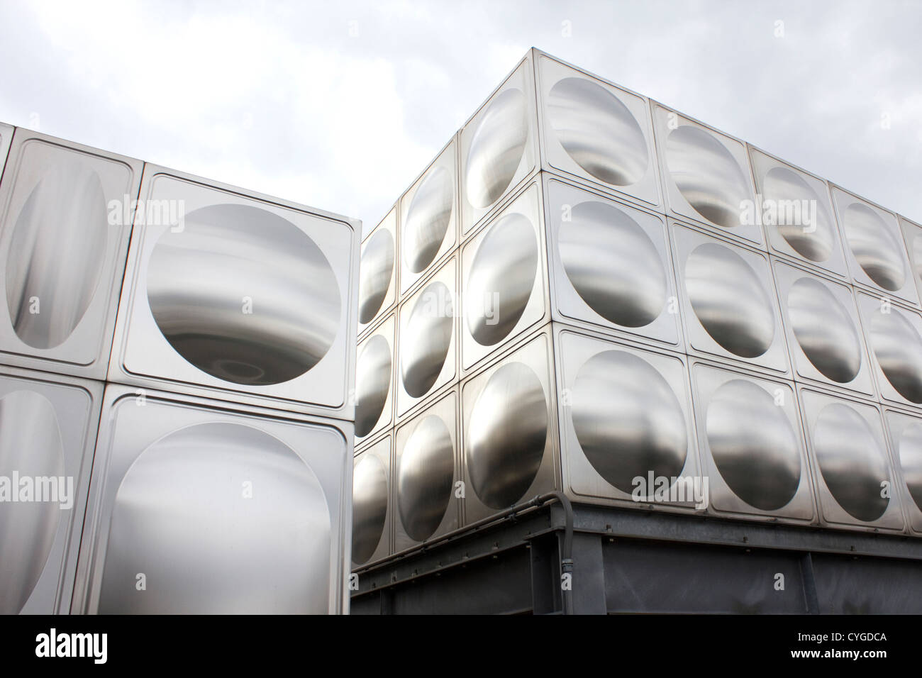 Plant water receiving tank Stock Photo - Alamy