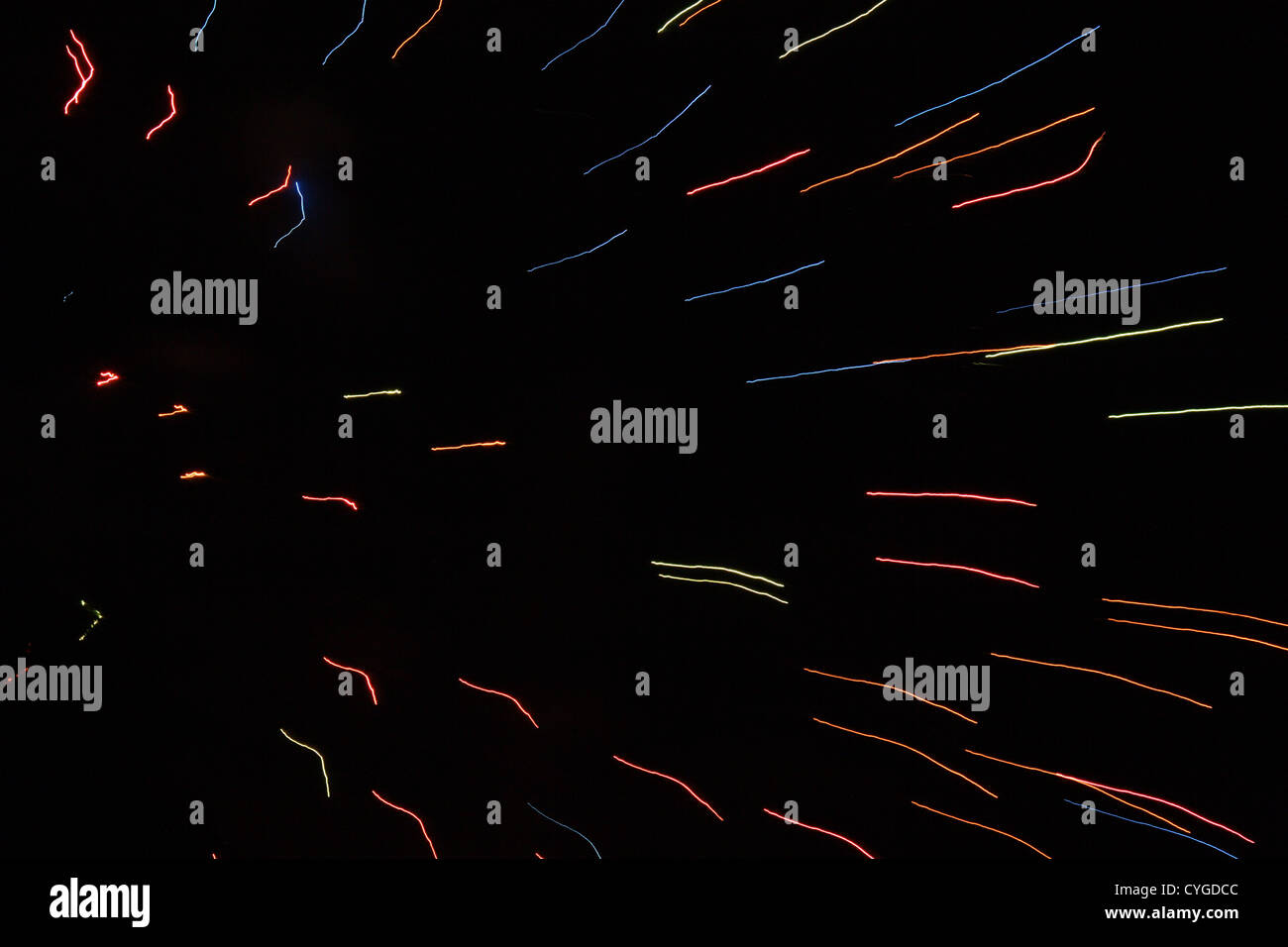 Fireworks -- Abstract Art Stock Photo - Alamy