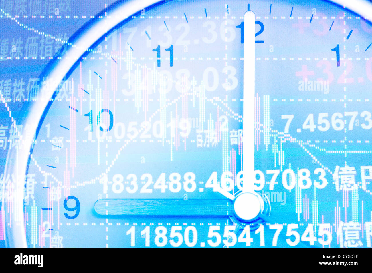 CGI representation of stock and securities Stock Photo - Alamy