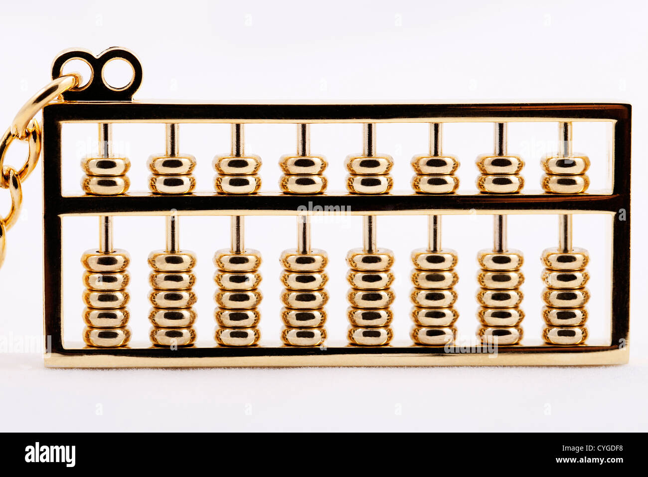 Gold abacus, close-up Stock Photo - Alamy
