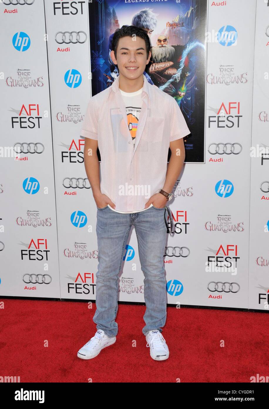 Ryan Potter at arrivals for AFI FEST 2012 Premiere of RISE OF THE ...