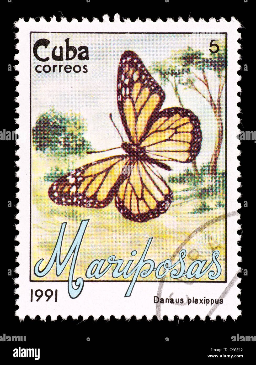 Monarch danaus plexippus butterfly postage hi-res stock photography and ...