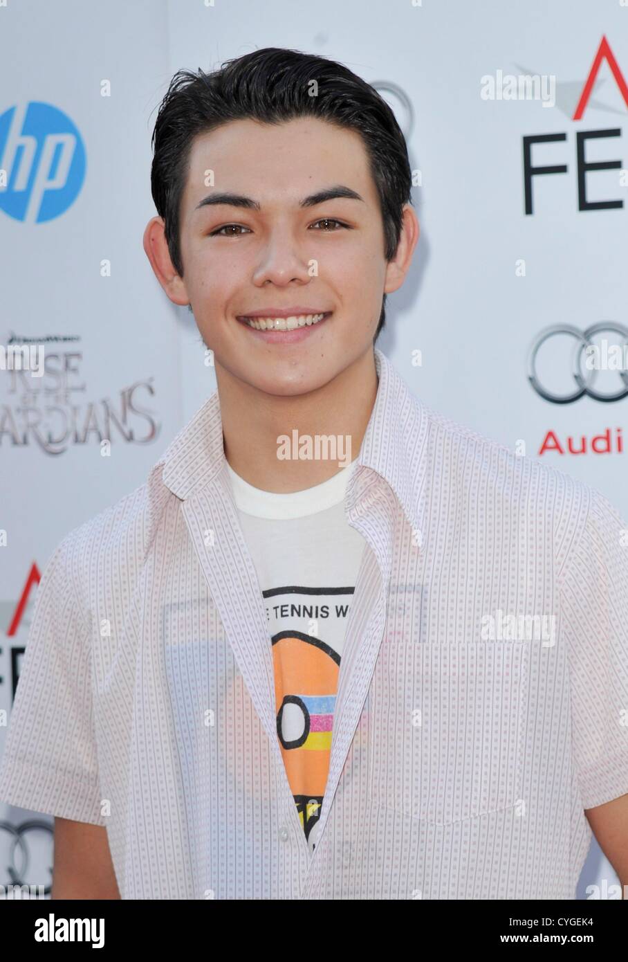 Ryan Potter at arrivals for AFI FEST 2012 Premiere of RISE OF THE ...