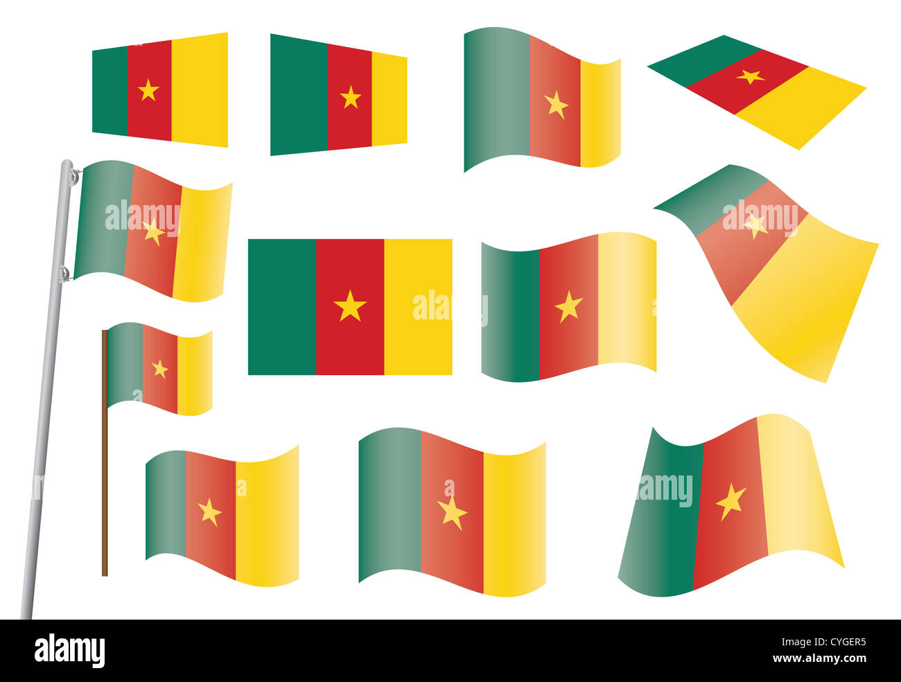 Cameroon wooden flag hi-res stock photography and images - Alamy