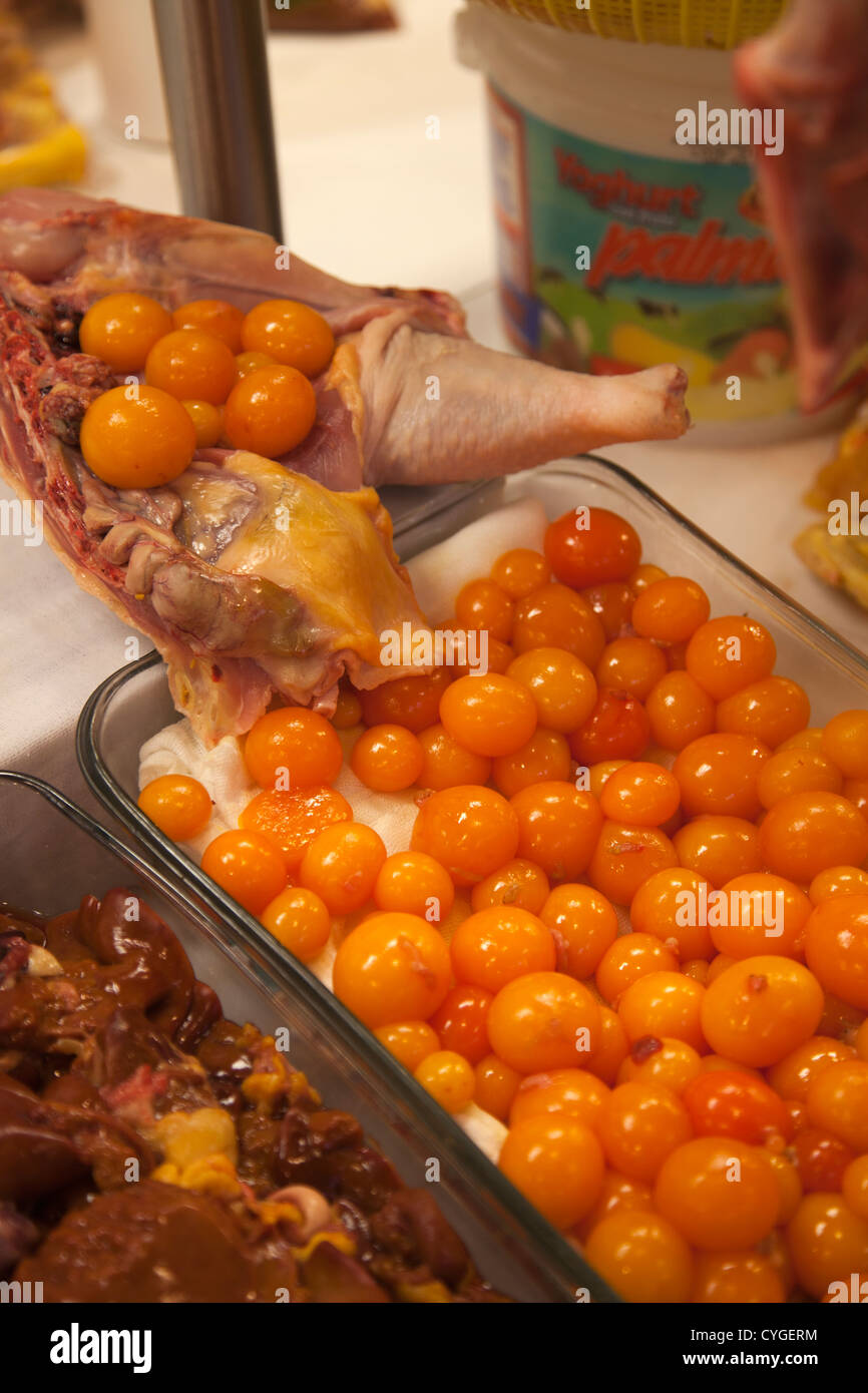 Unborn Eggs at Poultry Section at Jamaica Market in Mexico City DF ...