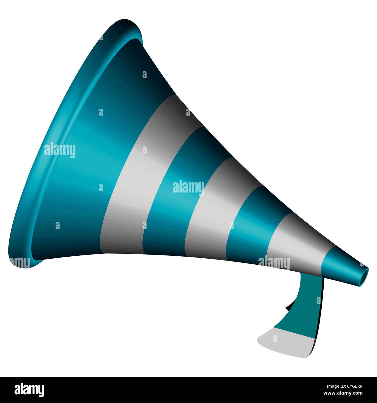 3d bullhorn icon against white background, abstract vector art ...