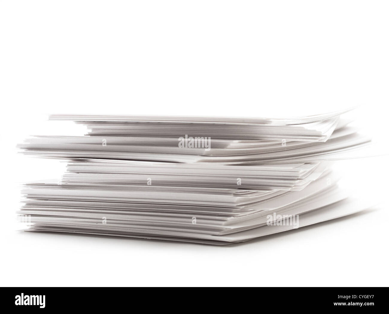 Pile of paper cards Stock Photo - Alamy