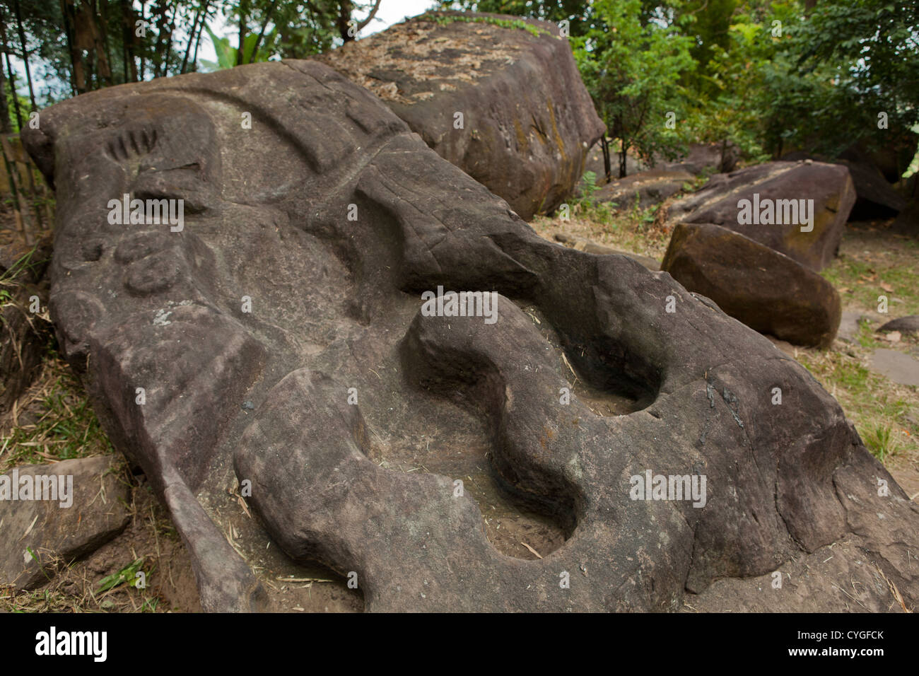 The crocodile stone at Wat Phou was possibly the site of an annual ...
