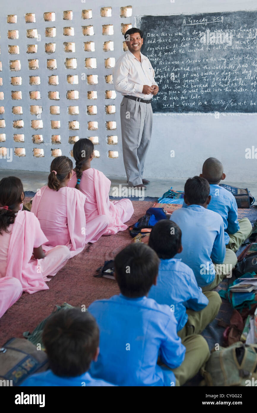 Classroom scene in a rural school Stock Photo - Alamy