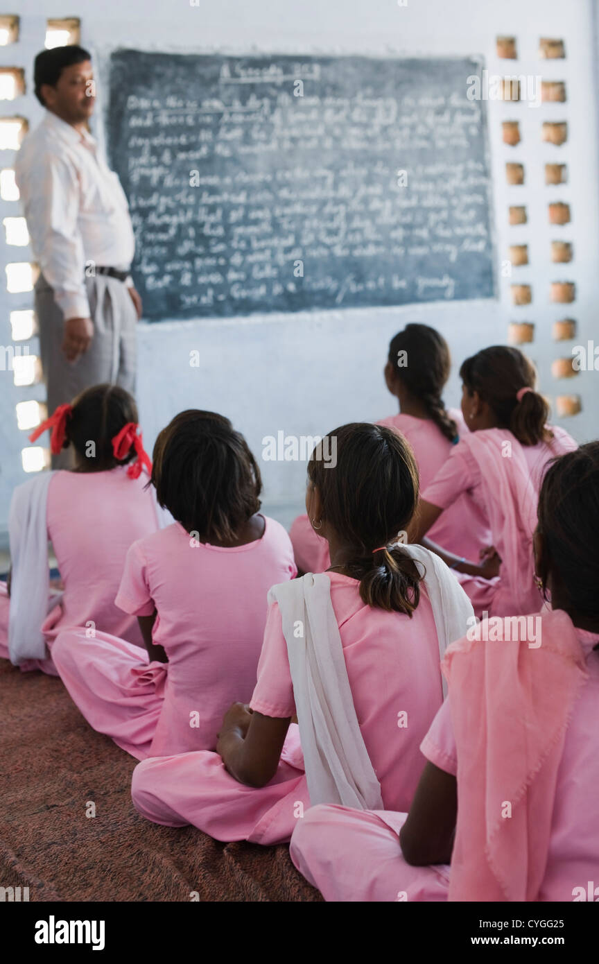 Classroom scene in a rural school Stock Photo - Alamy
