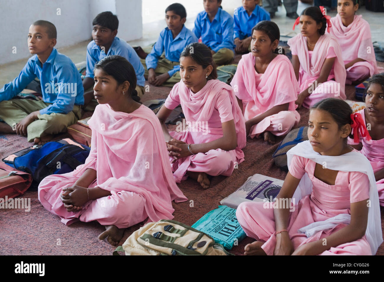 Classroom scene in a rural school Stock Photo - Alamy