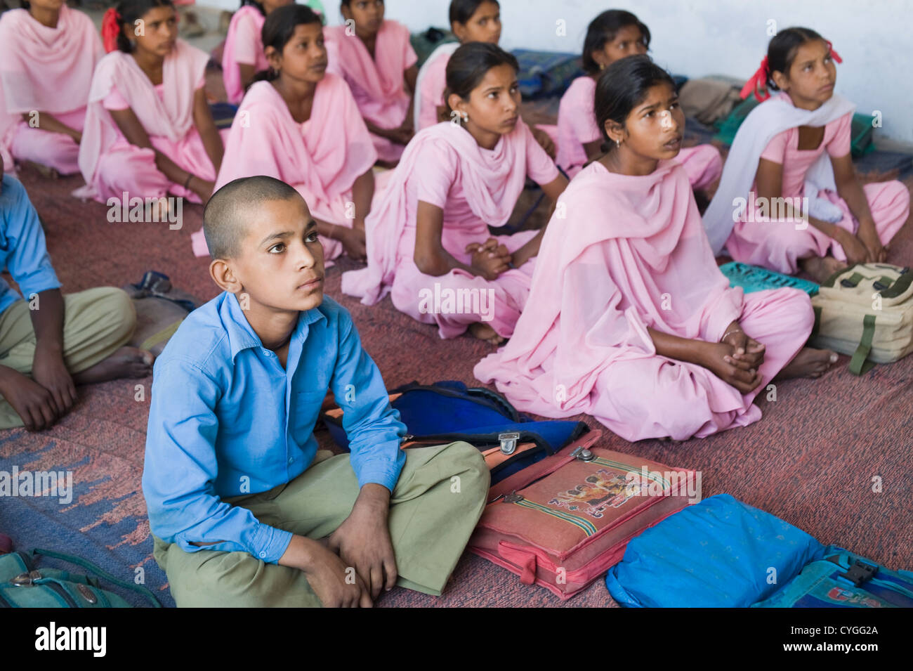 Classroom scene in a rural school Stock Photo - Alamy