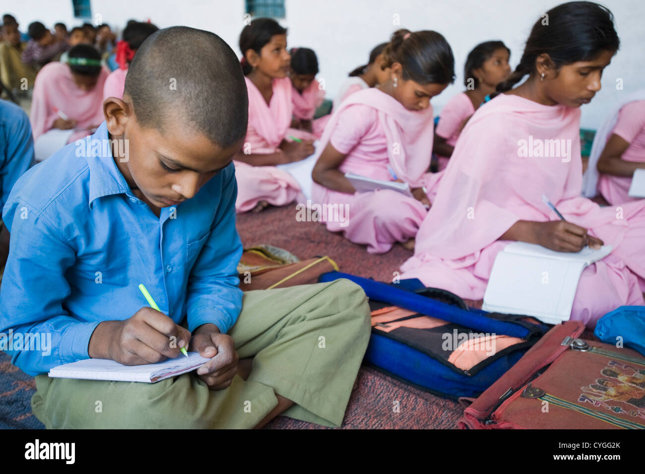Classroom scene in a rural school Stock Photo - Alamy