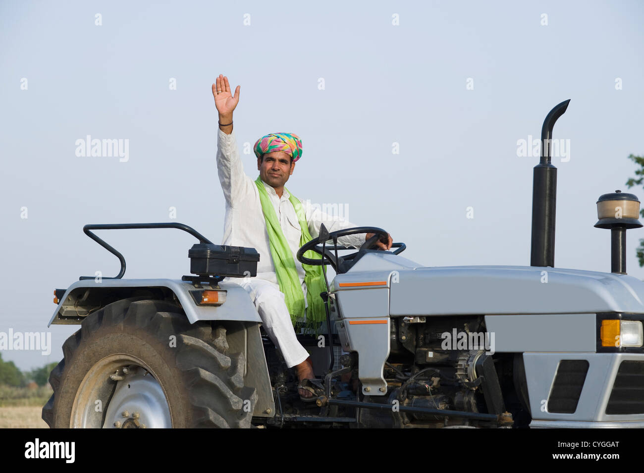 Farmer waving hi-res stock photography and images - Alamy