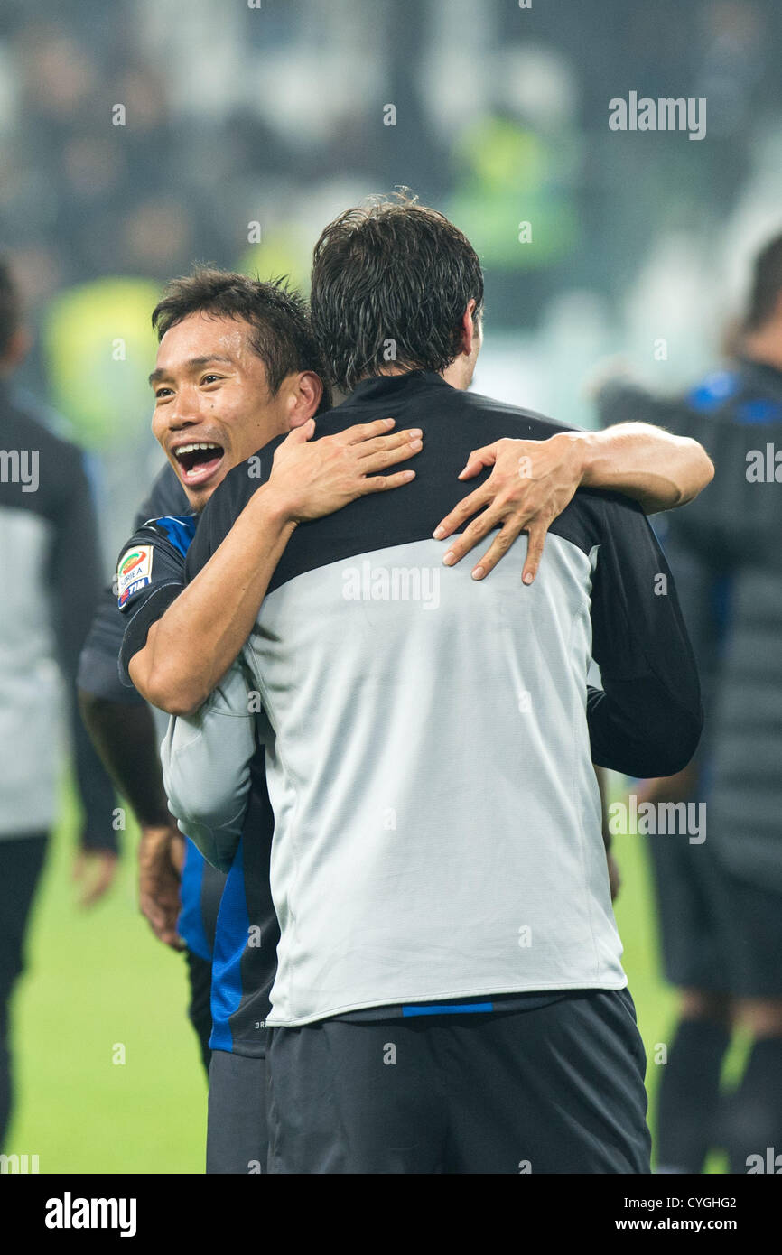 (L-R) Yuto Nagatomo, Diego Milito (Inter), NOVEMBER 3, 2012 - Football ...