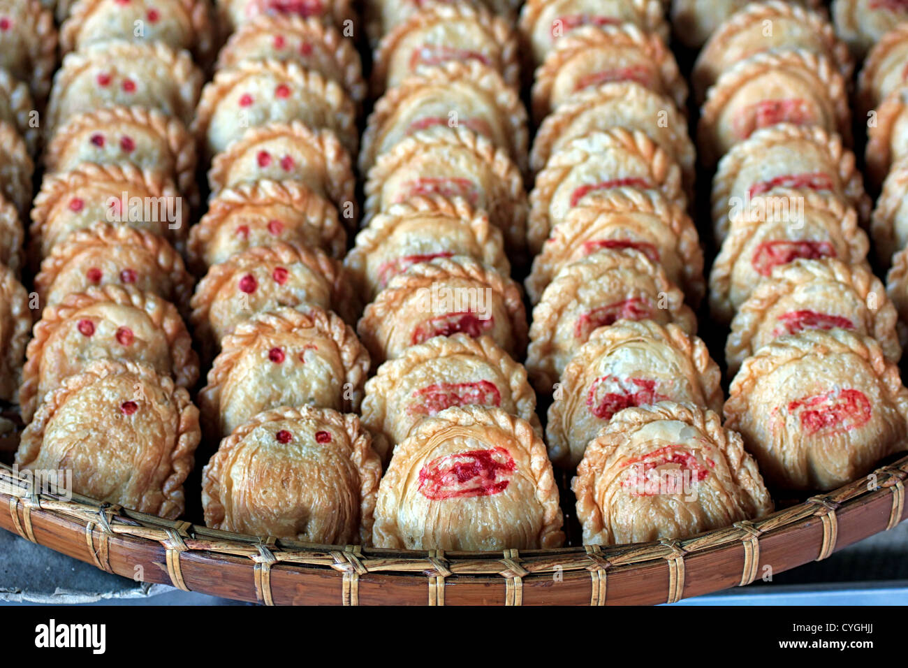 Chinese-style curry puffs in Bangkok Stock Photo - Alamy