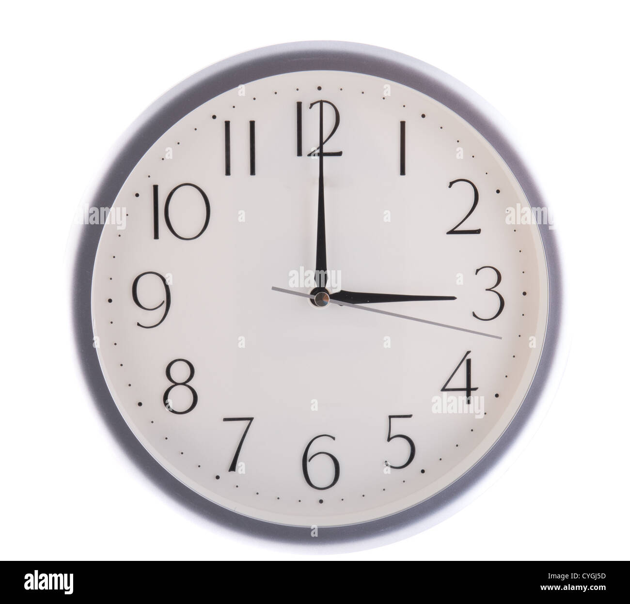 Clock 3 pm hi-res stock photography and images - Alamy