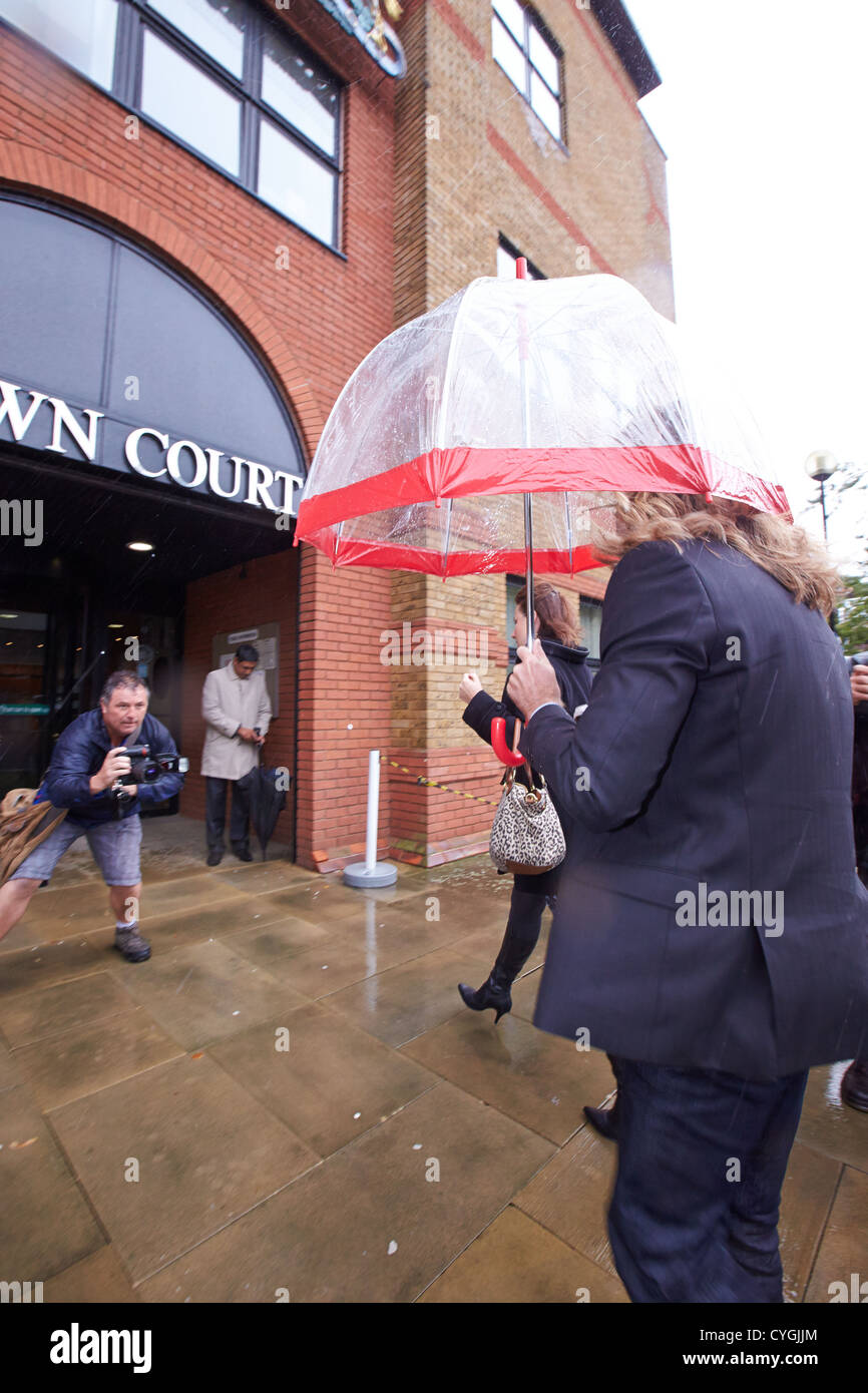 Justin Lee Collins Enters St Albans Crown Court On The 1st Day Of His