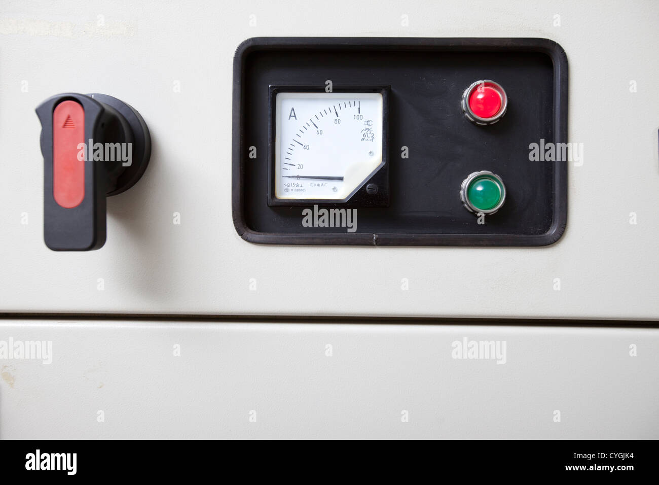 A knob of control panel, close-up Stock Photo - Alamy