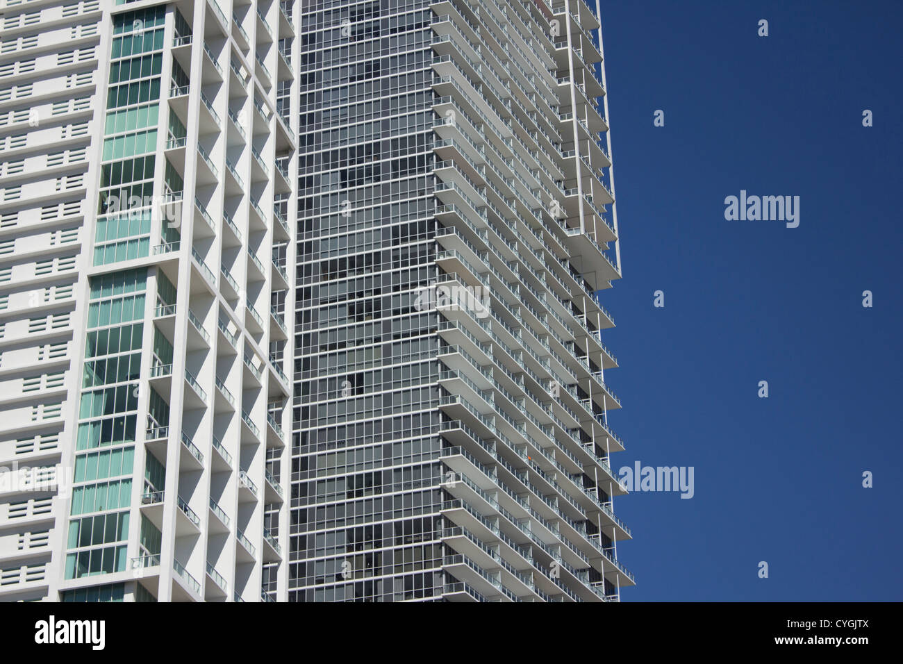 Office Buildings or Condos with a blue sky background Stock Photo - Alamy