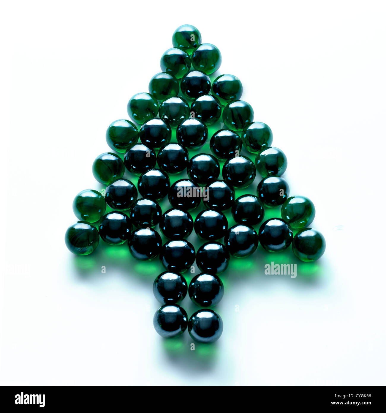 Christmas pine tree fantasy balls Stock Photo - Alamy