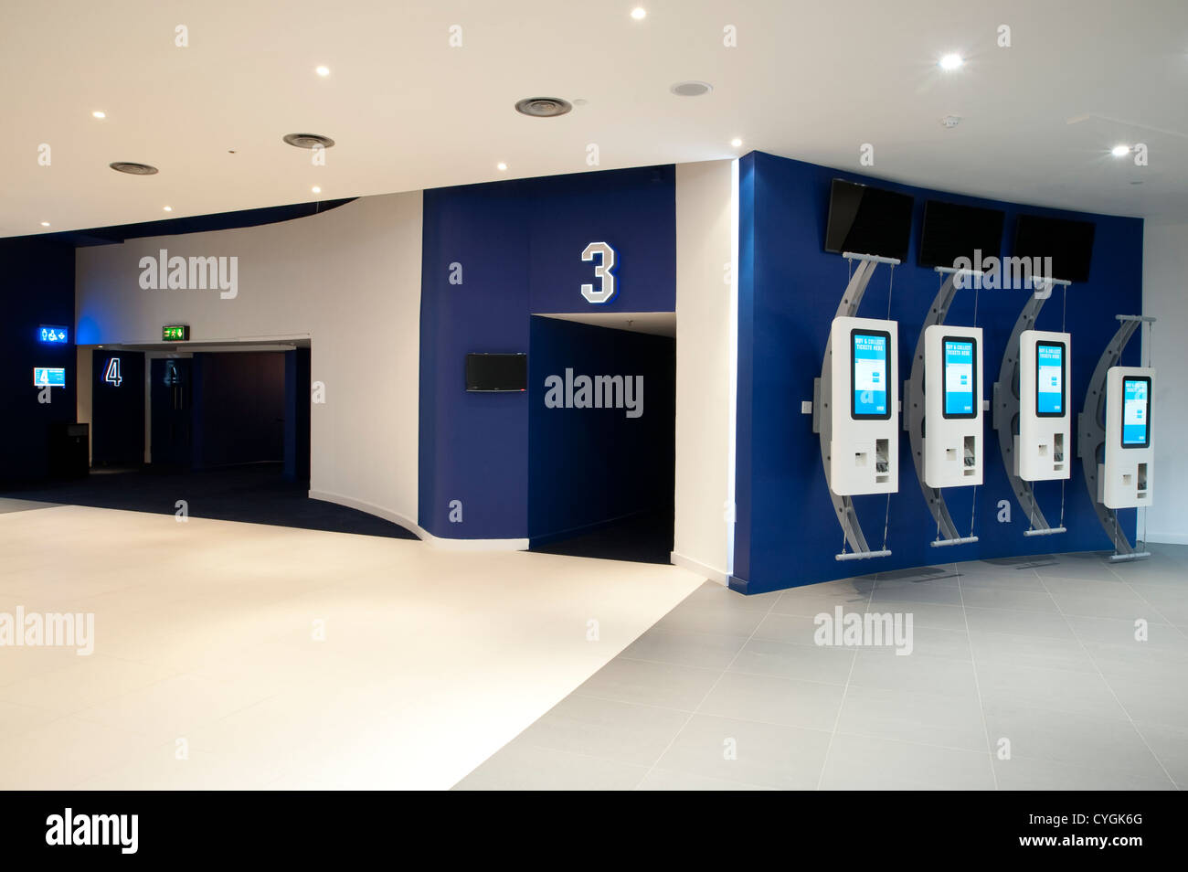 Self service ticket machines, Whiteleys The Lounge, Odeon cinema ...