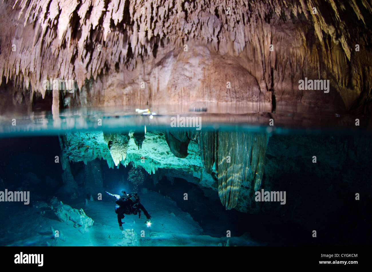 Grand cenote, Tulum (Playa del Carmen), Yucatan, Mexico Stock Photo - Alamy
