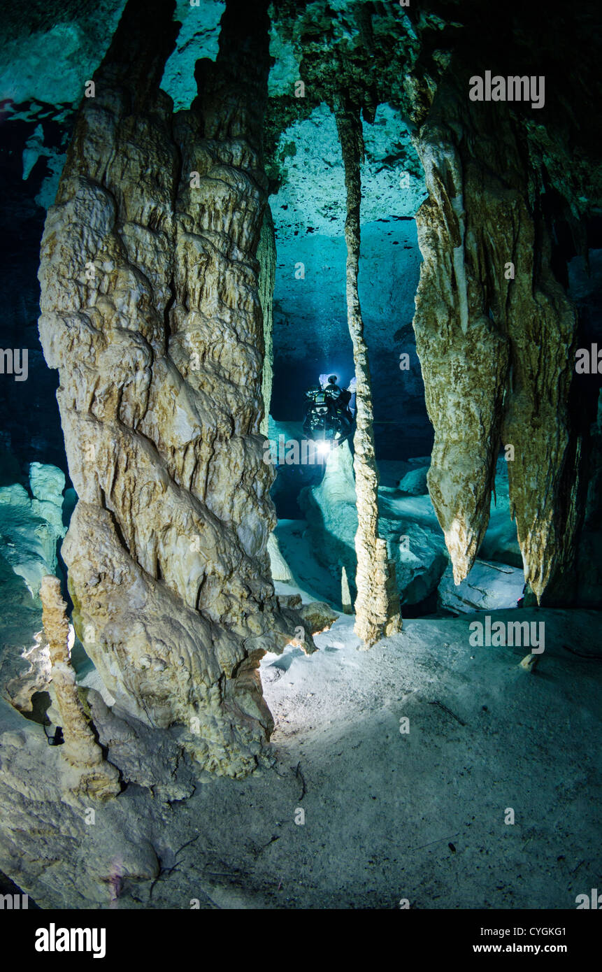 Grand cenote, Tulum (Playa del Carmen), Yucatan, Mexico Stock Photo - Alamy