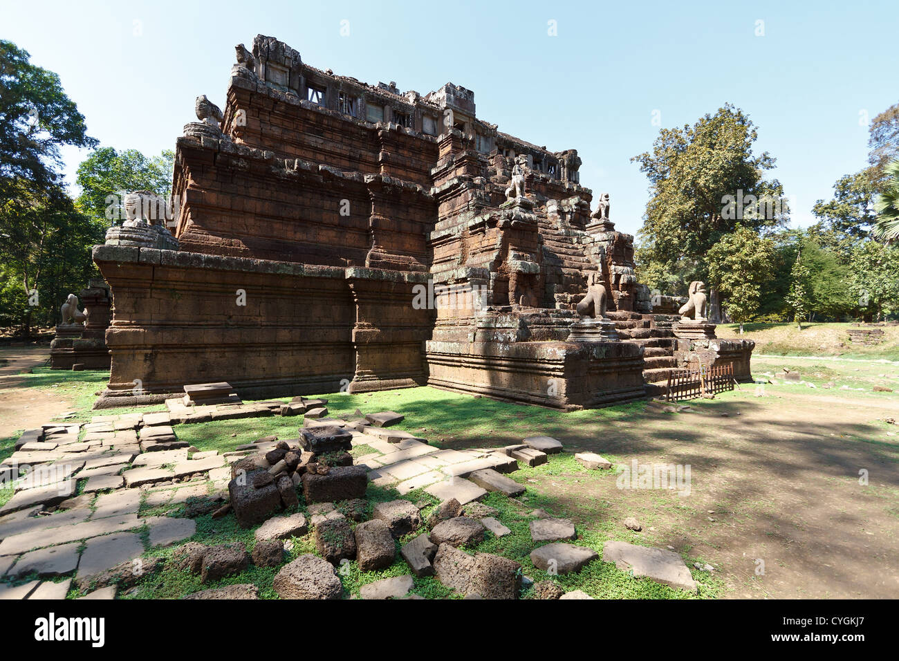 The Ruins of the Temple Baphuon in the Angkor Temple Park, Cambodia ...