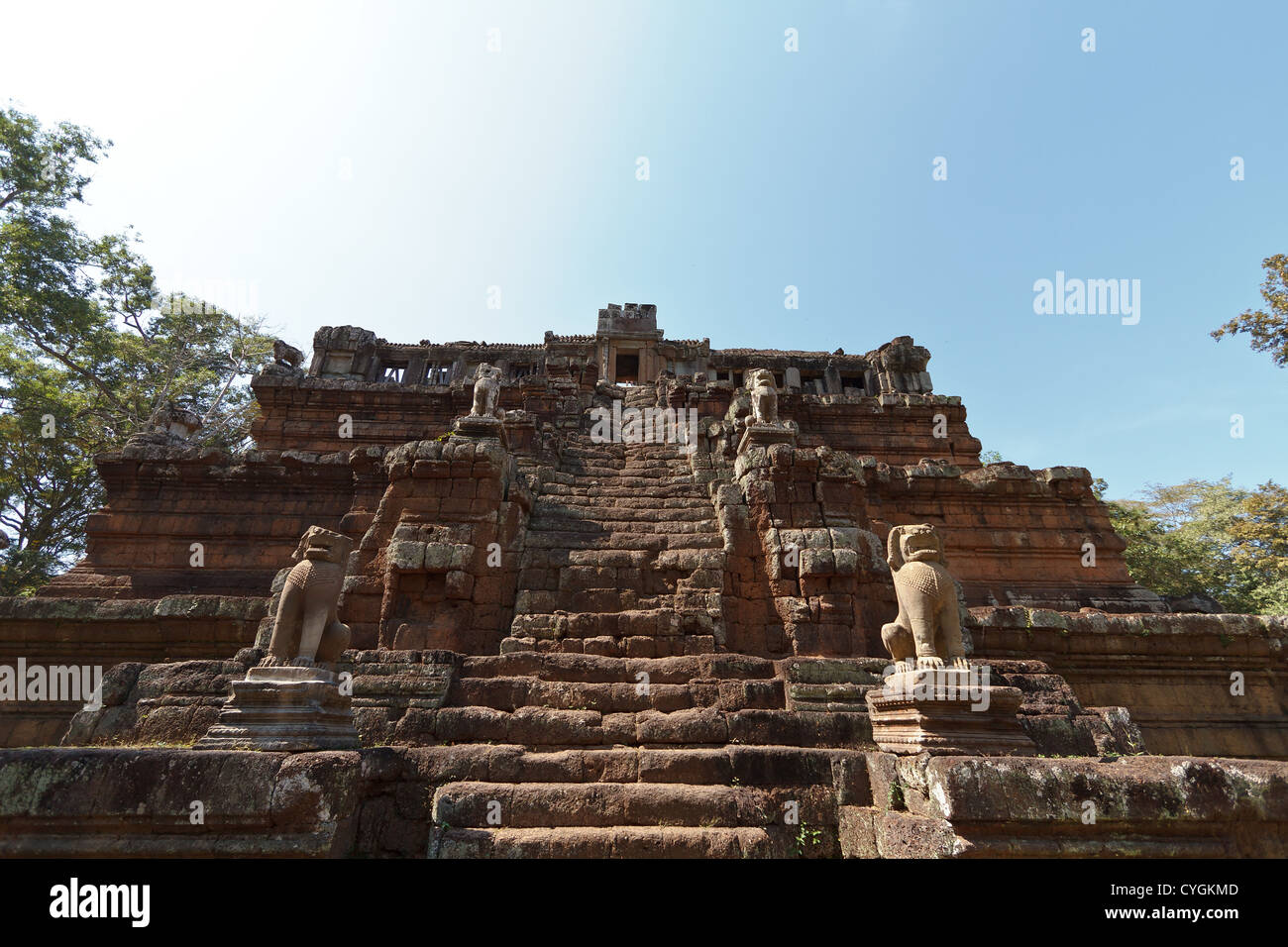 The Ruins of the Temple Baphuon in the Angkor Temple Park, Cambodia ...
