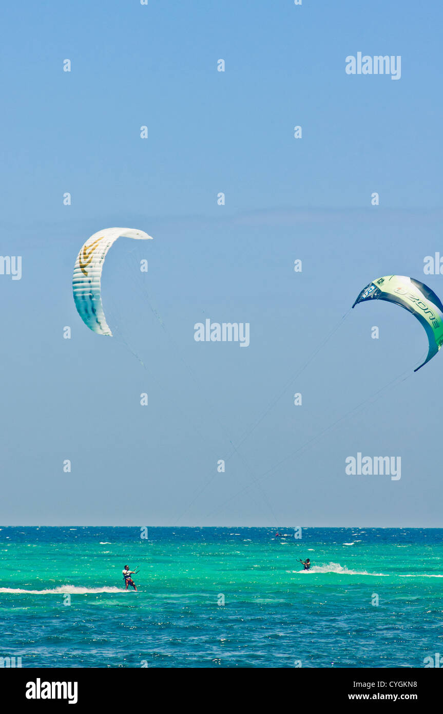 kite surfing activities in boracay of Philippines Stock Photo - Alamy