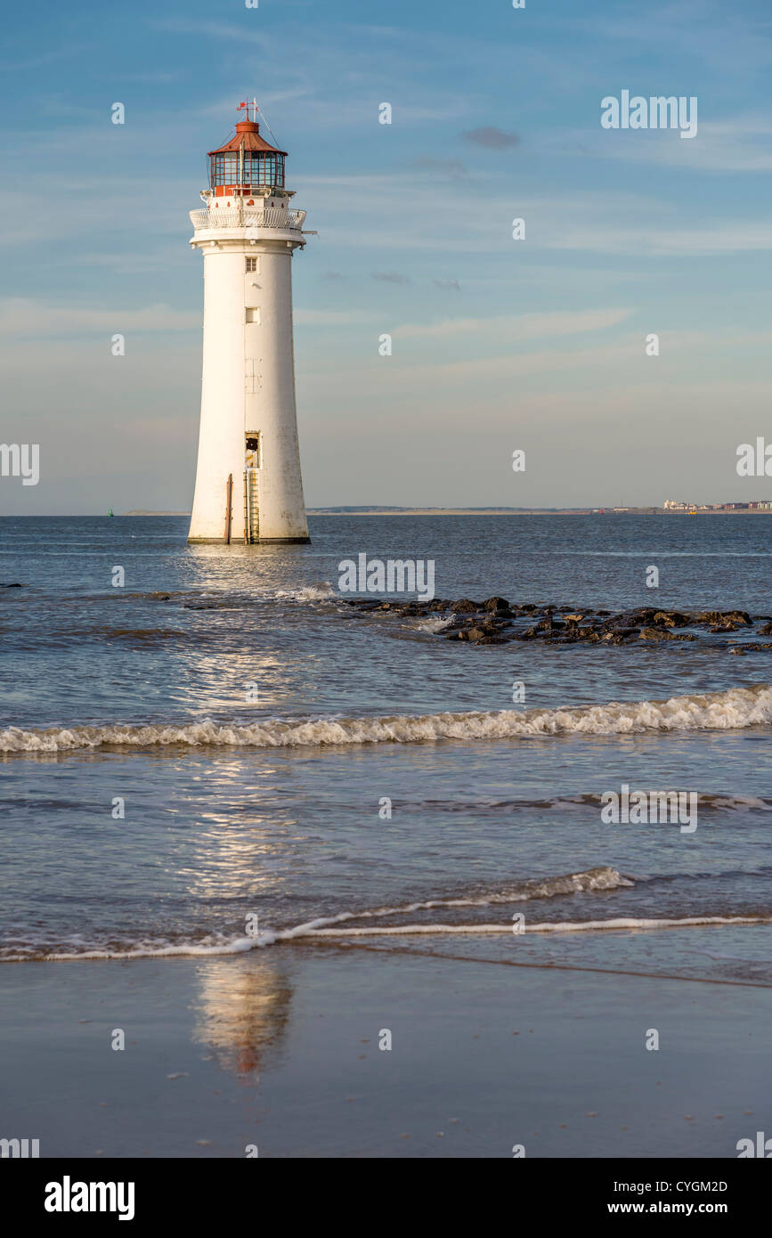 Perch Rock lighthouse at New Brighton Stock Photo - Alamy