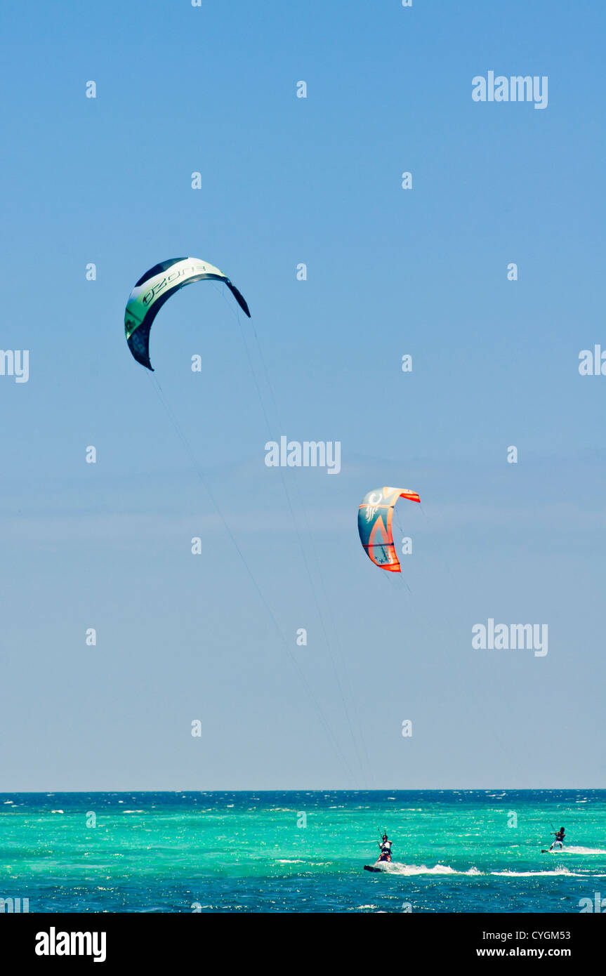kite surfing activities in boracay of Philippines Stock Photo - Alamy
