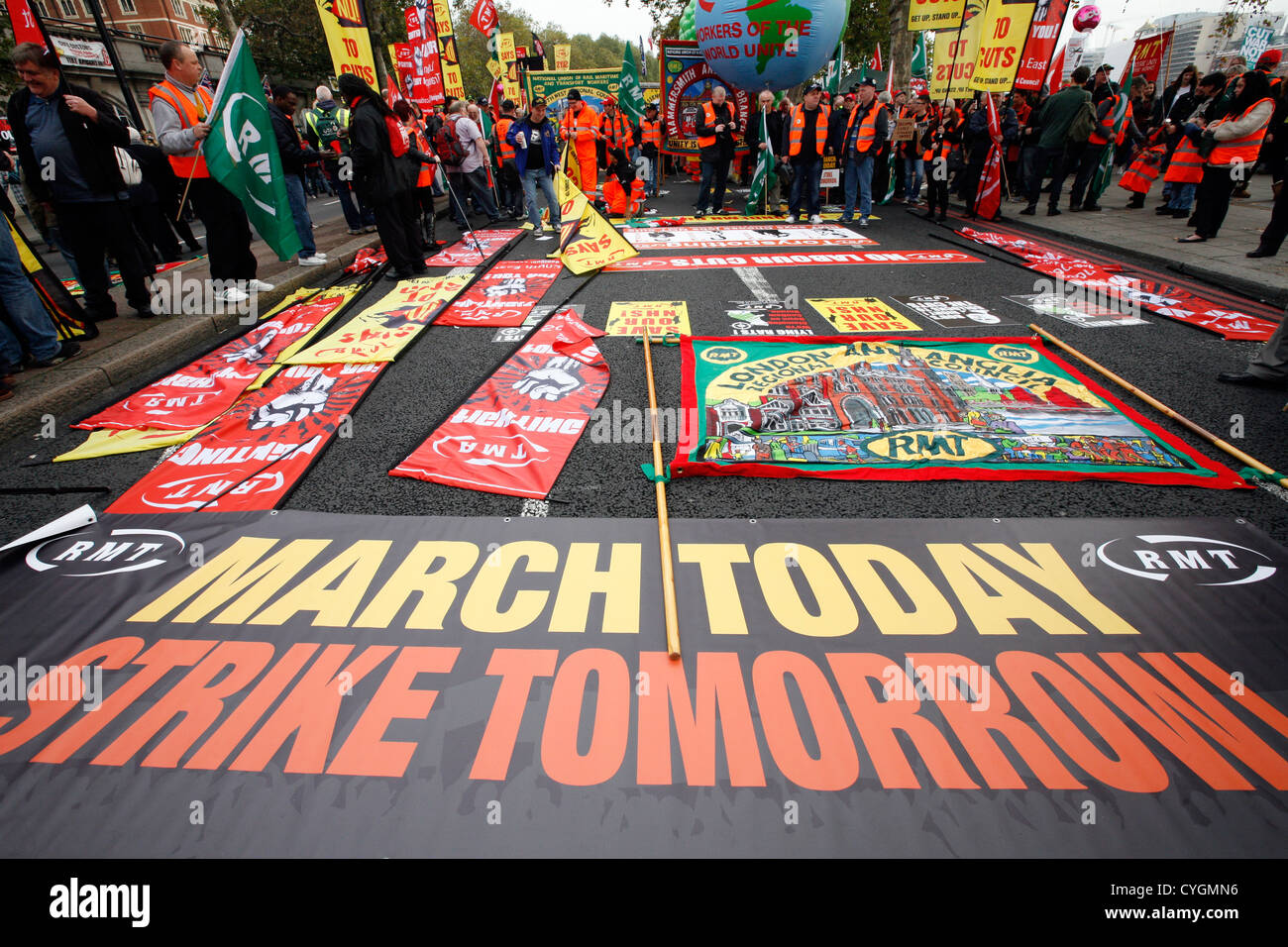 October 20 Anti Austerity March, London, UK Stock Photo - Alamy