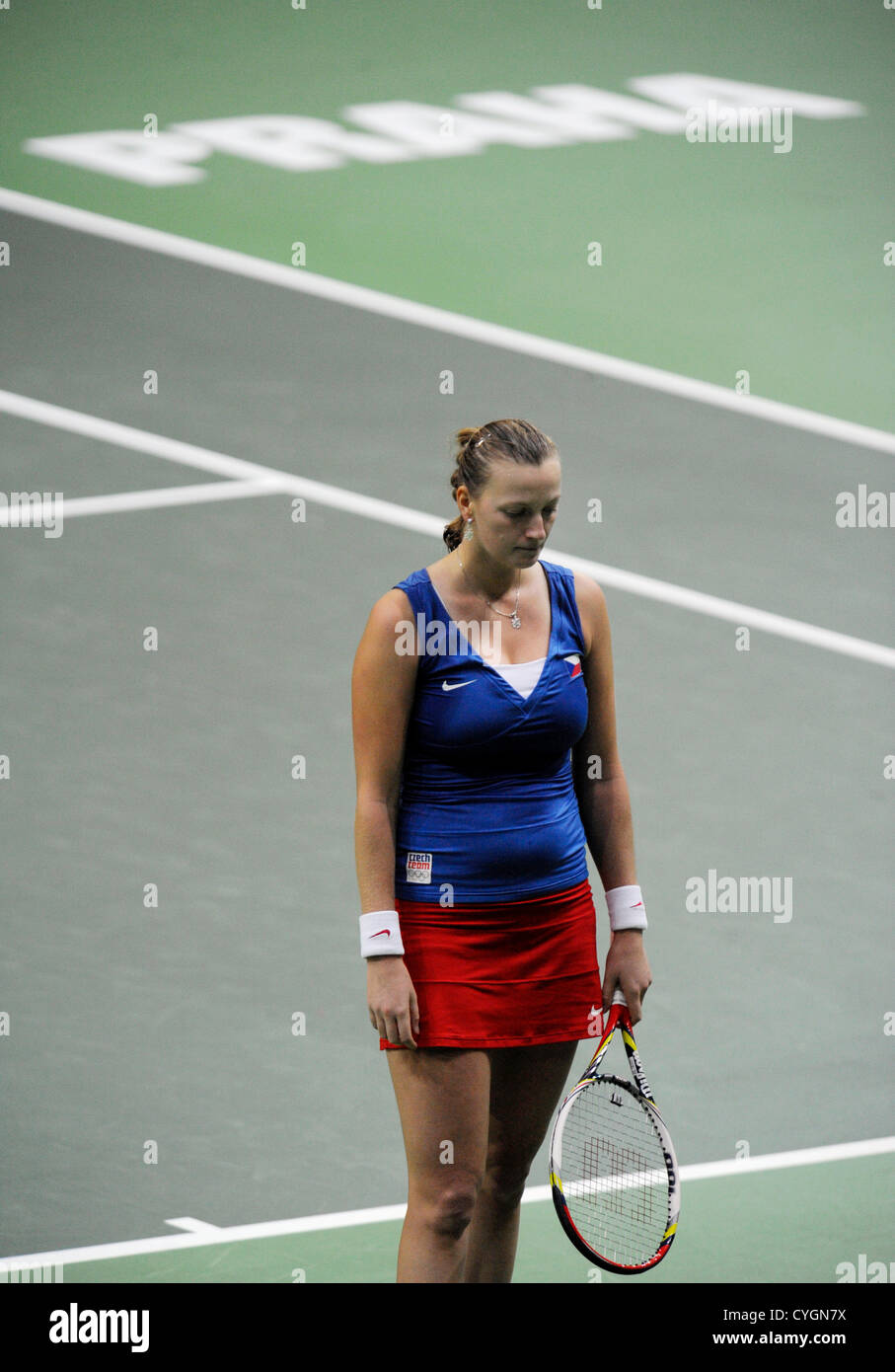 Petra Kvitova of Czech Republic during the Fed Cup final tennis match ...