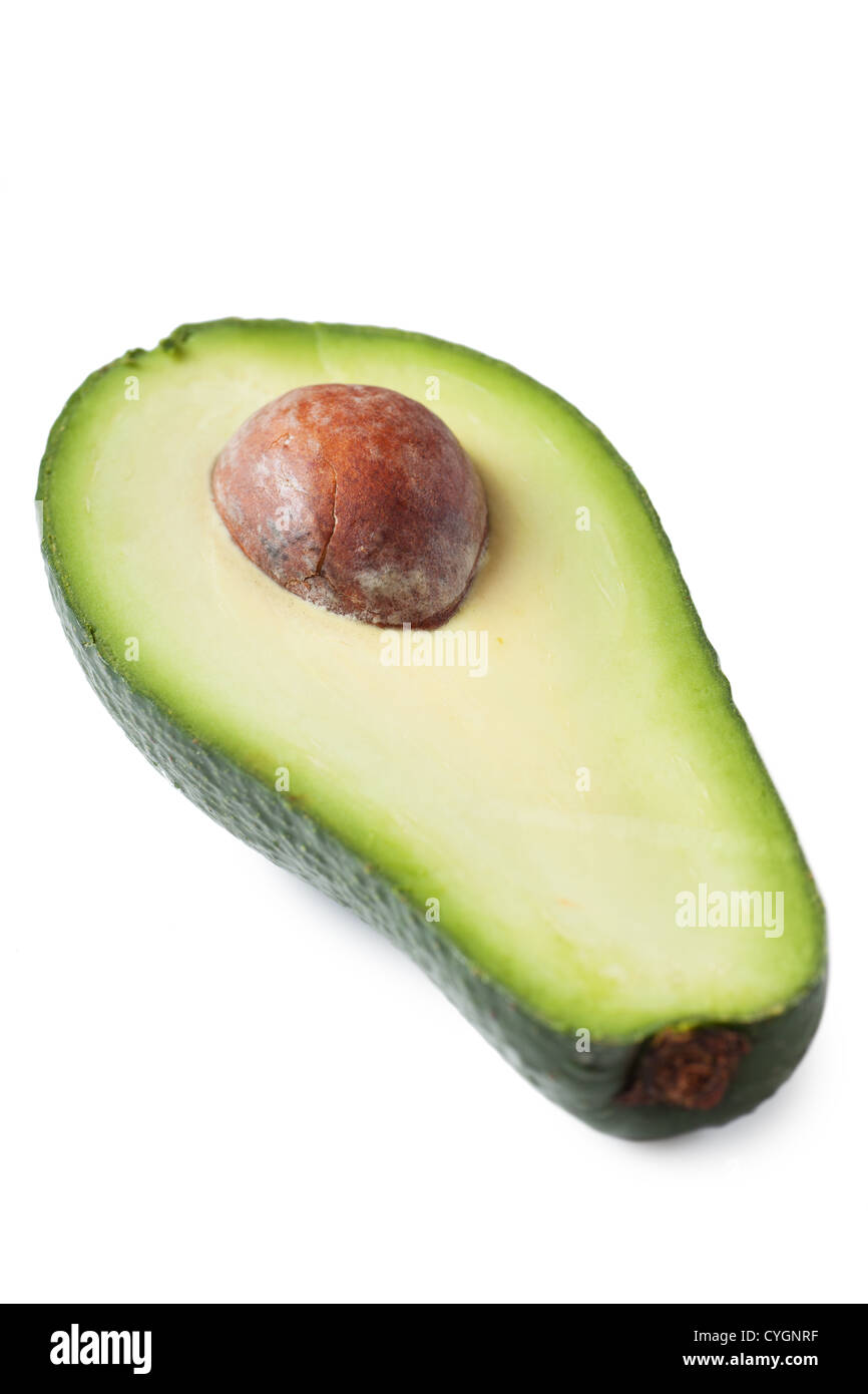 Fresh avocado fruit isolated over white background Stock Photo - Alamy