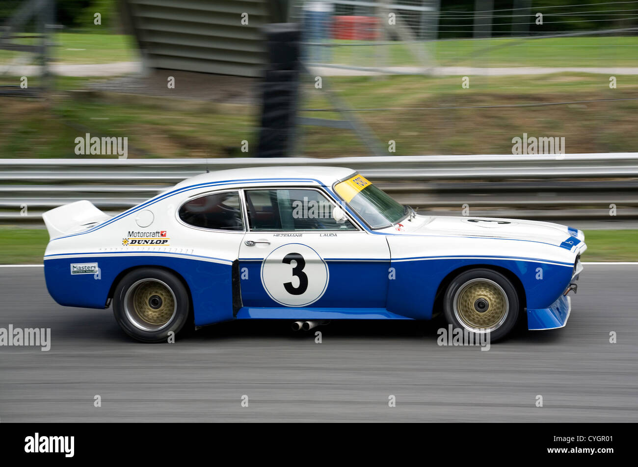 Ford Cologne Capri classic touring car racing on a circuit Stock Photo ...