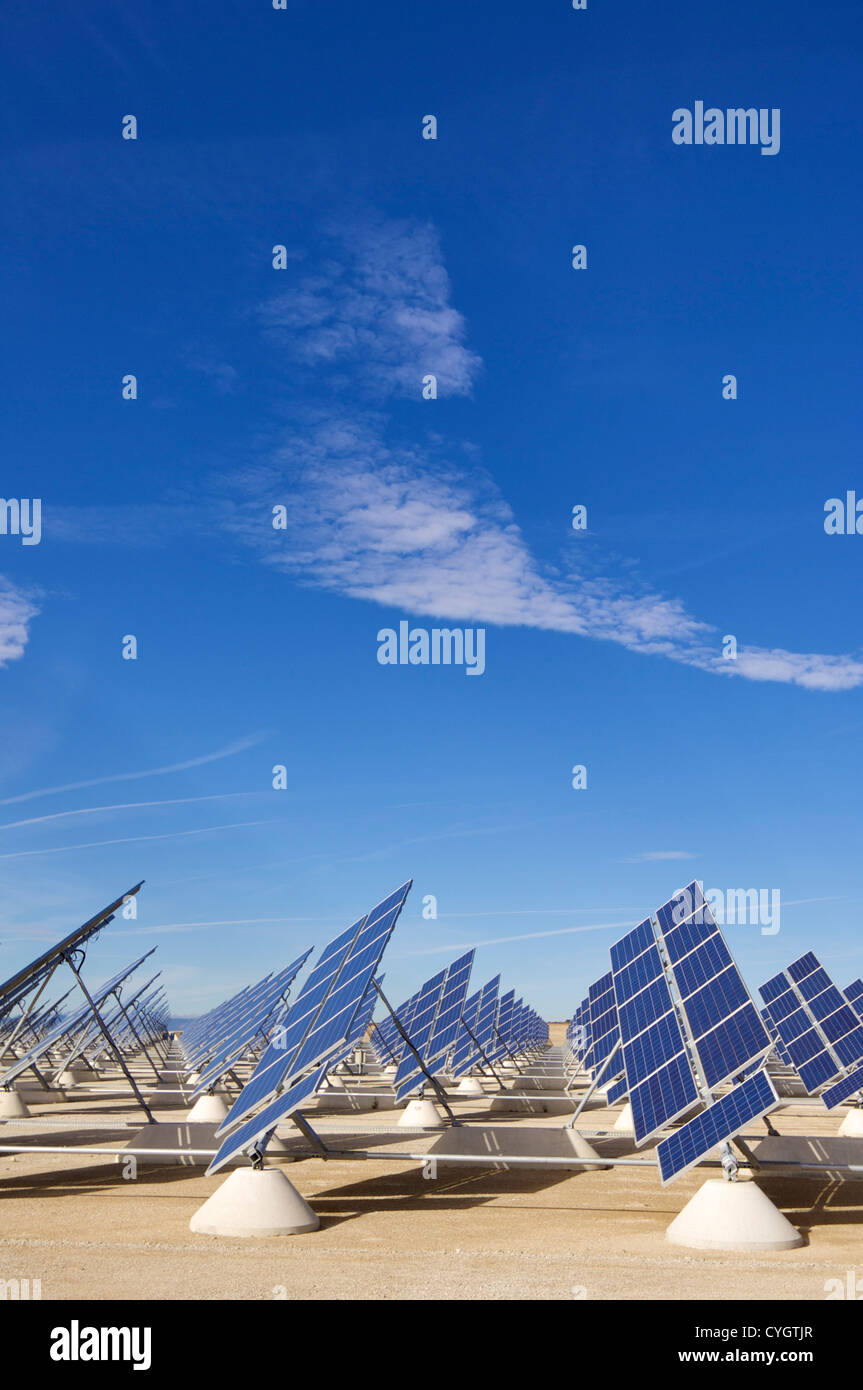 group of photovoltaic solar panels to produce renewable electrical ...