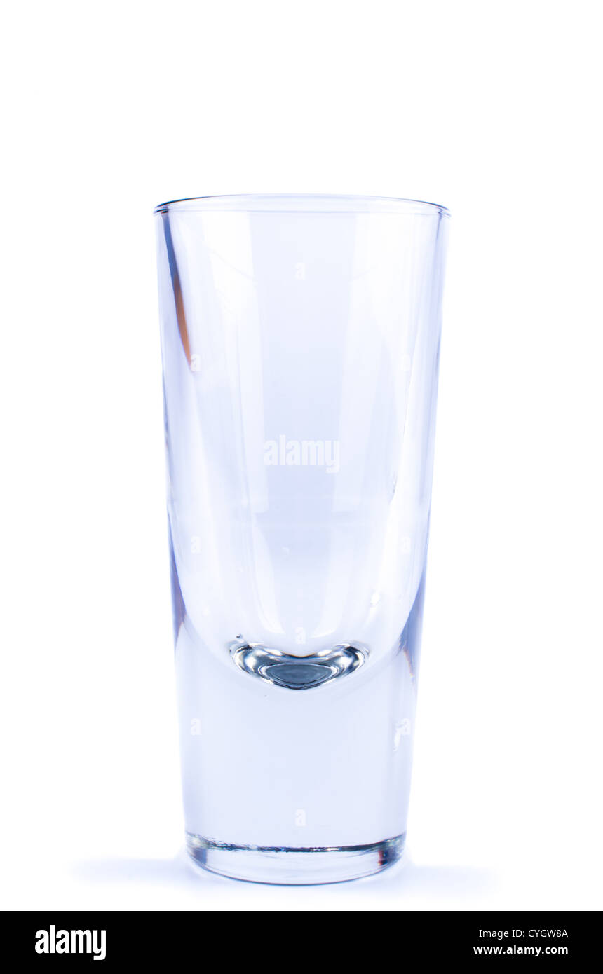 Empty glass isolated on white background Stock Photo - Alamy
