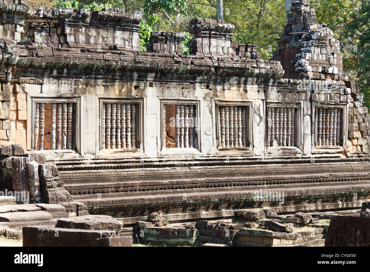 The Temple Ruins of Preah Pithu in the Angkor Temple Park, Cambodia ...