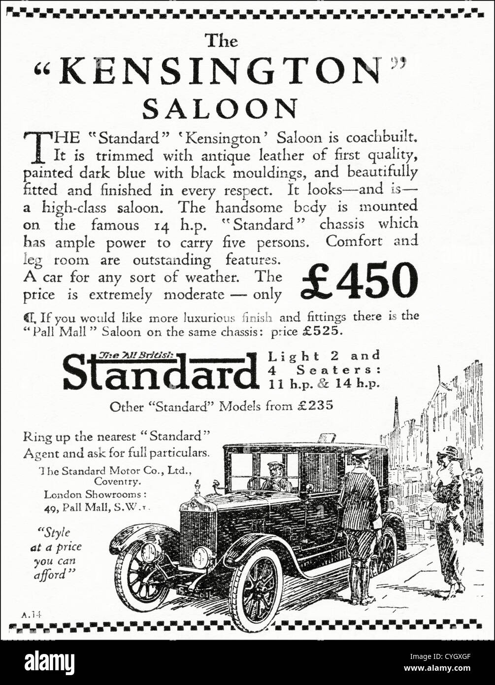 Original 1920s vintage print advertisement from English magazine ...