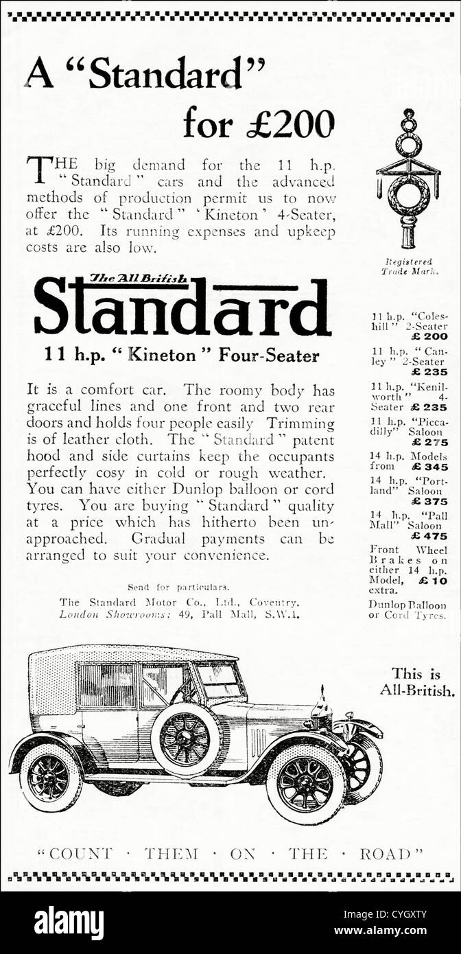 Car advertisement 1920s hi-res stock photography and images - Alamy