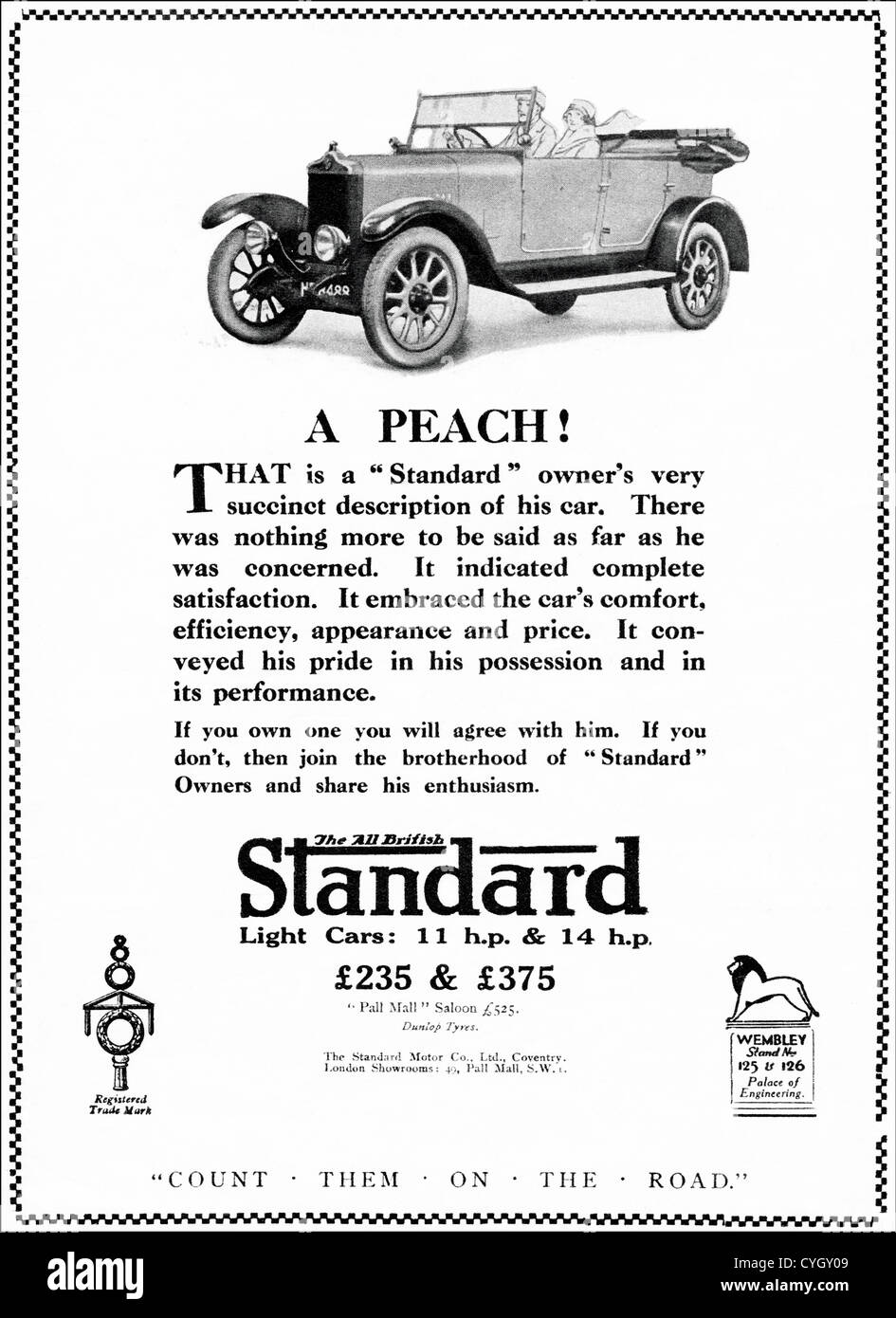 Original 1924 vintage print advertisement from English magazine ...