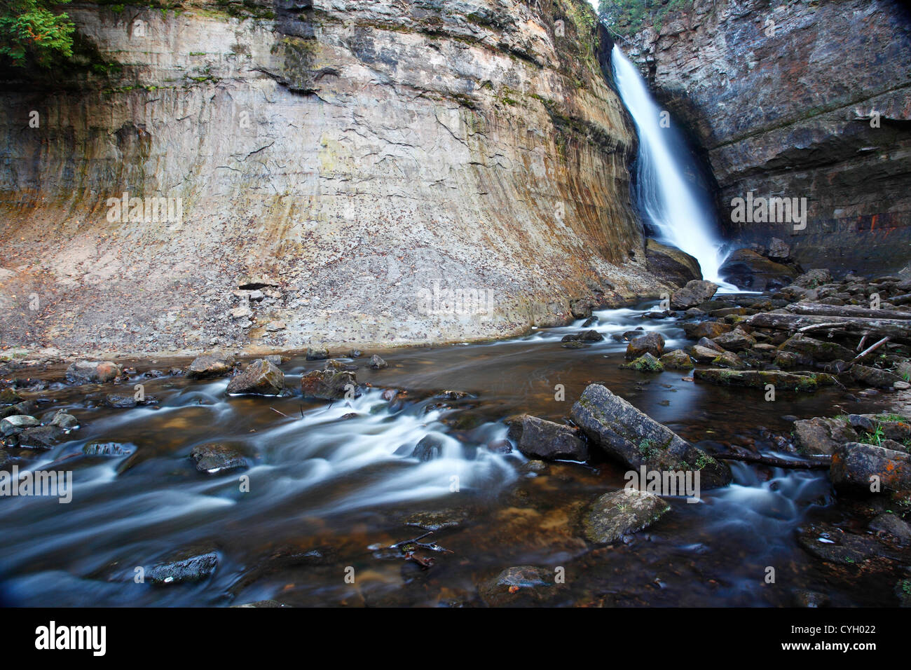 Miners Falls in Pictured Rocks National Lakeshore, Munising Michigan ...