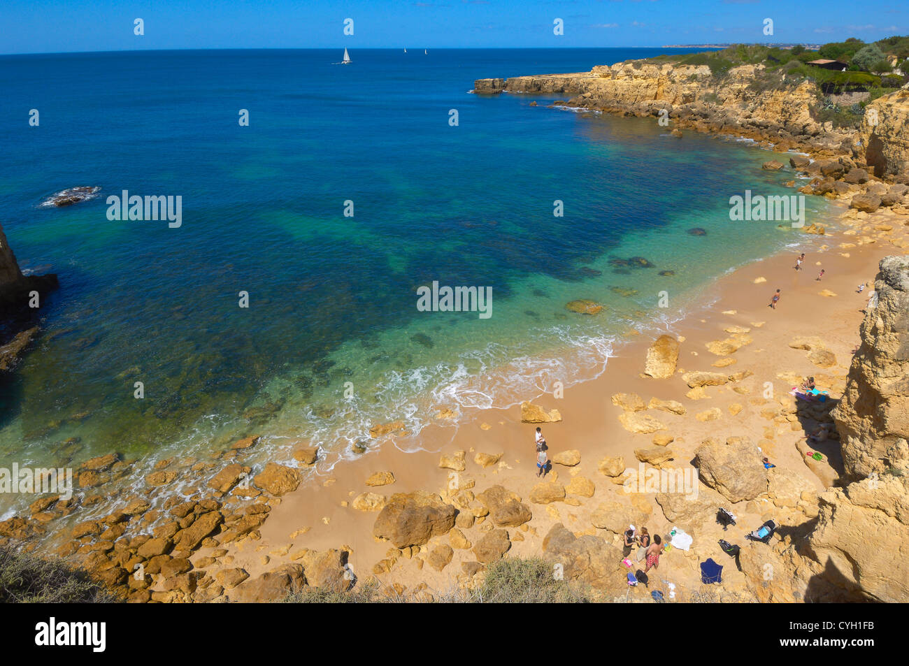 Do Castelo Beach, Albufeira, Praia Do Castelo, Algarve, Portugal ...