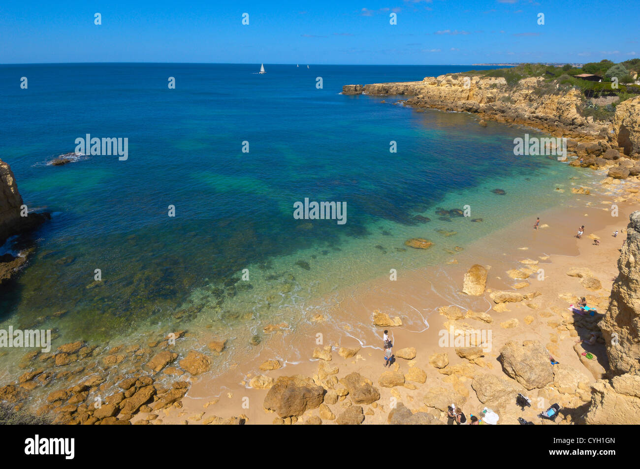 Do Castelo Beach, Albufeira, Praia Do Castelo, Algarve, Portugal ...