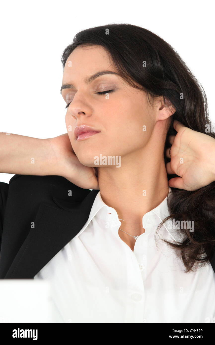 Backache self hi-res stock photography and images - Alamy