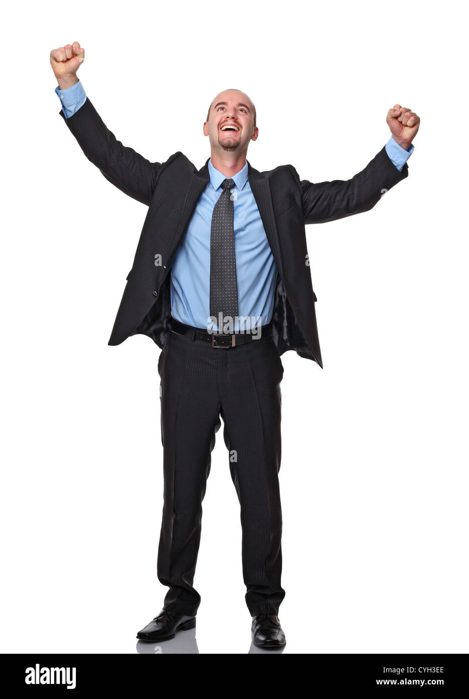 smiling man on white background Stock Photo - Alamy
